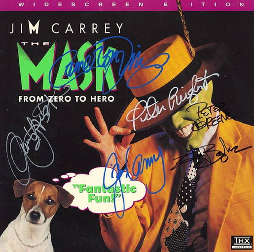 The Mask Cast Signed Laserdisc