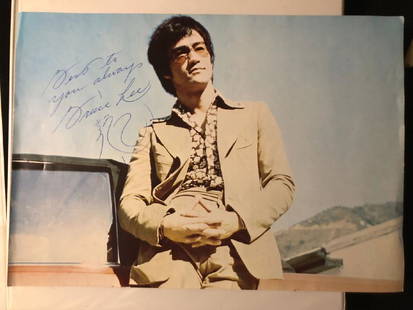 Bruce Lee Signed.