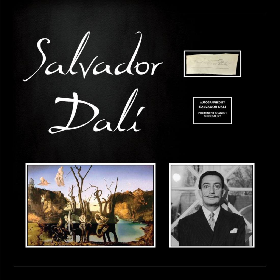 Salvador Dali Signed Art Collage
