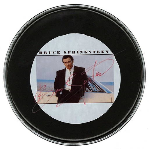 Bruce Springsteen Signed Drum Head
