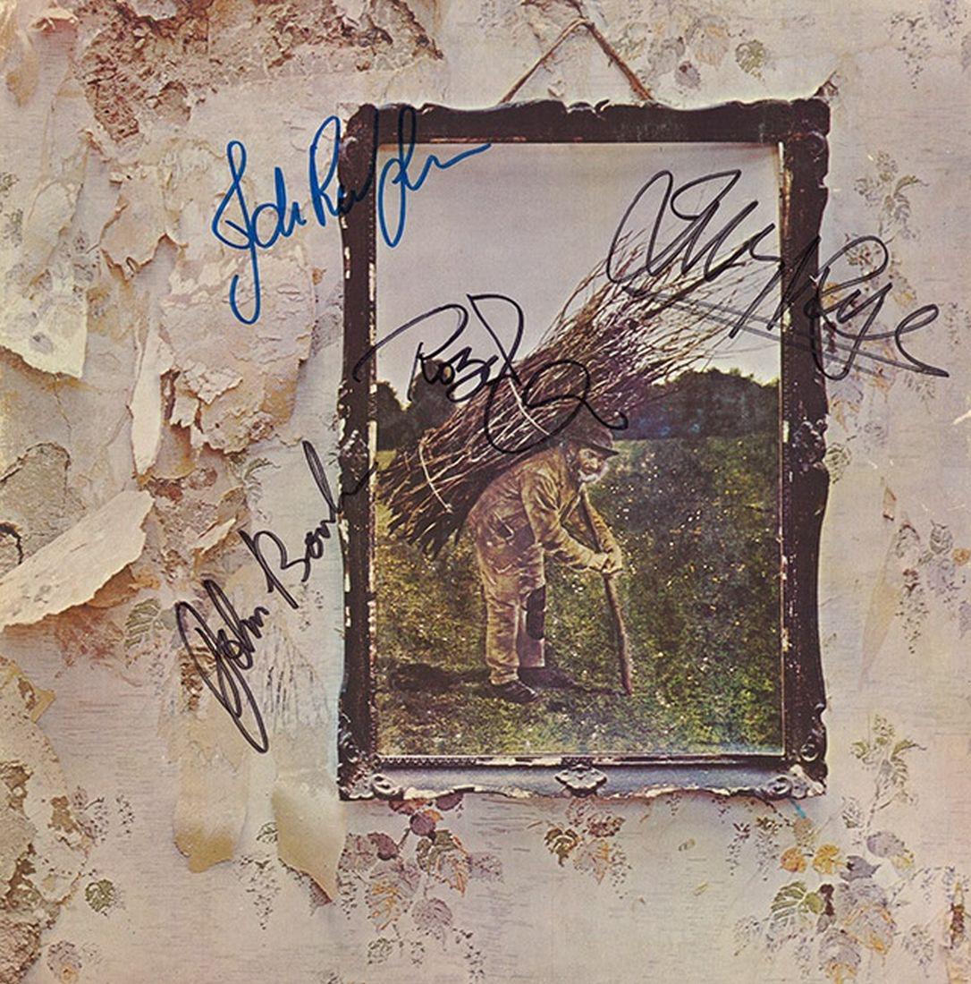 Led Zeppelin "IV" Signed Album