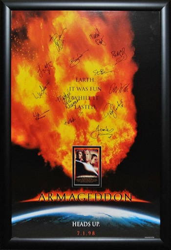 Armageddon Signed Movie Poster - Dec 22, 2018 | High End Memorabilia in CA