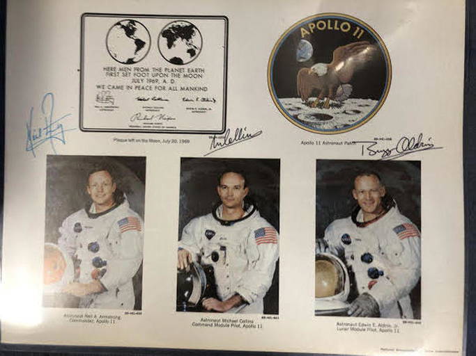 Apollo Xi Crew Signed Commemorative Print