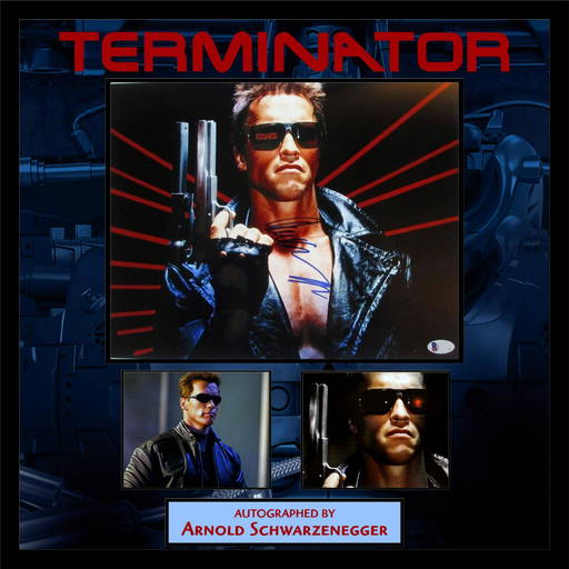 Arnold Schwarzenegger Signed Terminator Photo