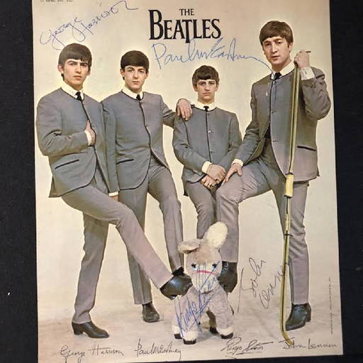 The Beatles Signed Magazine Photo