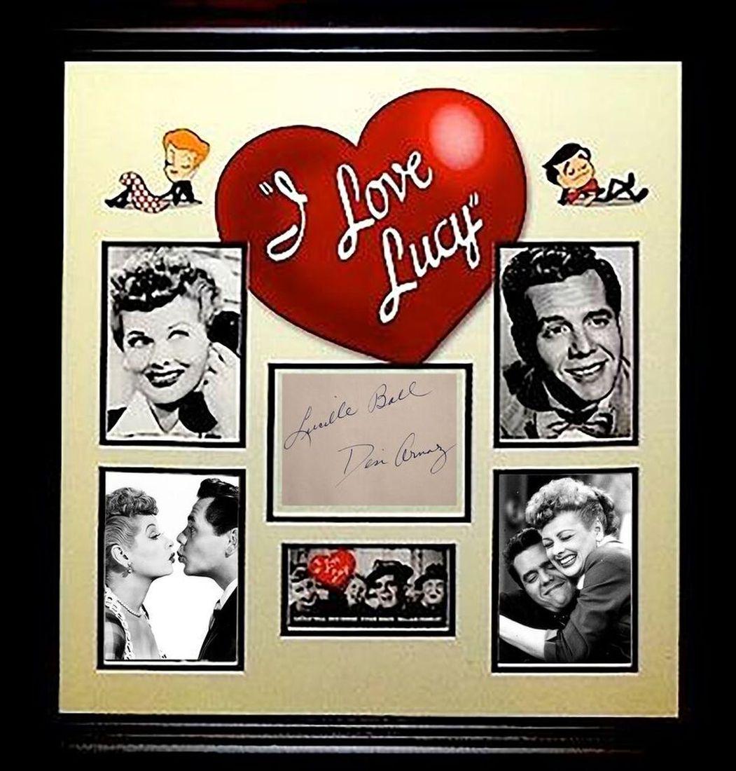 I Love Lucy Framed Signature Collage