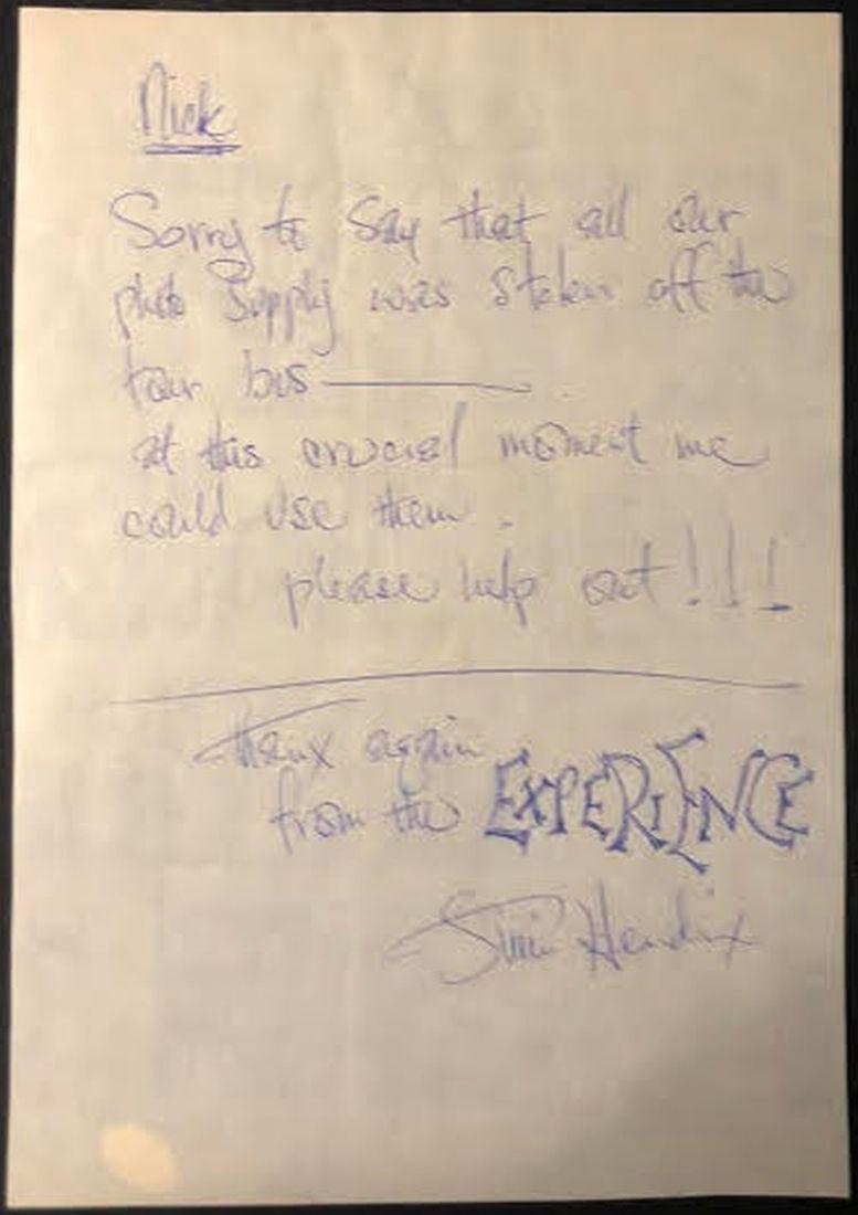 Jimi Hendrix Experience Signed Stolen Photos Letter - Jan 05, 2019 ...