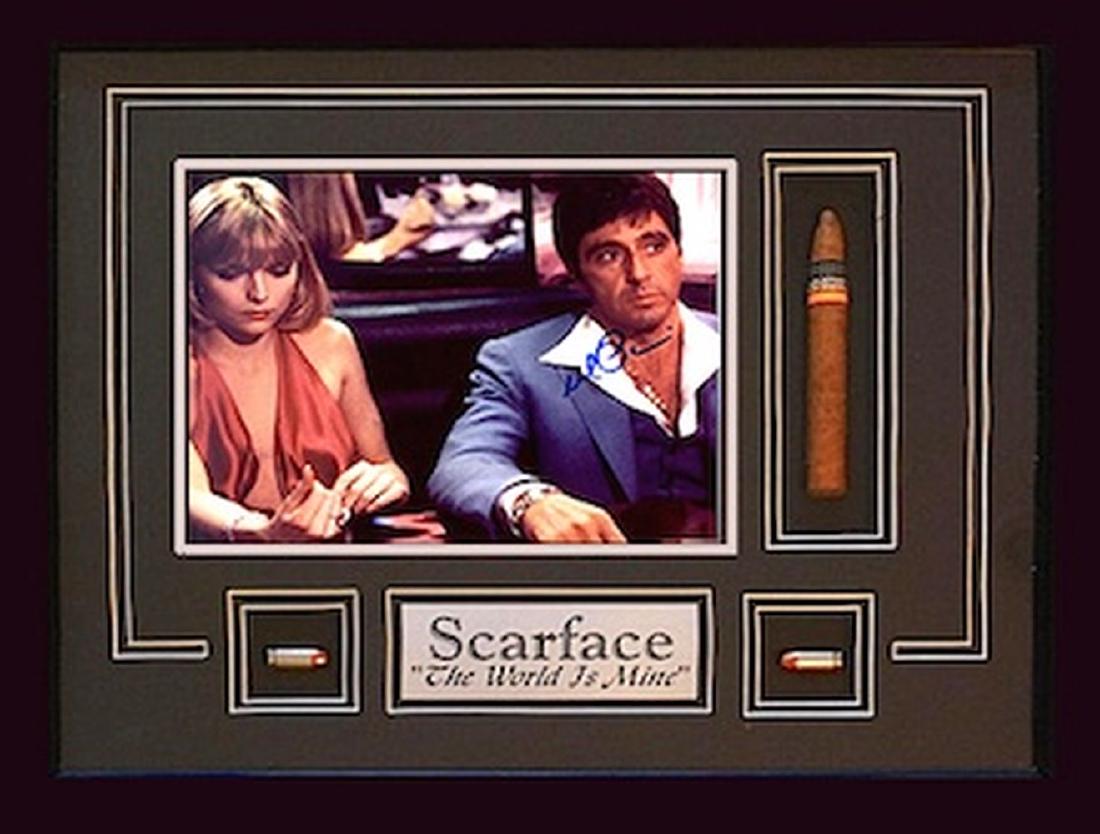 Scarface Signed Photo with Real Cigar Collage
