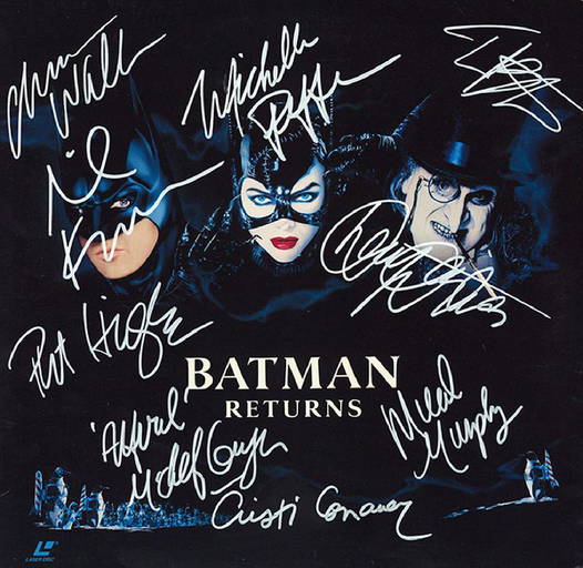 "batman Returns" Signed Laserdisc