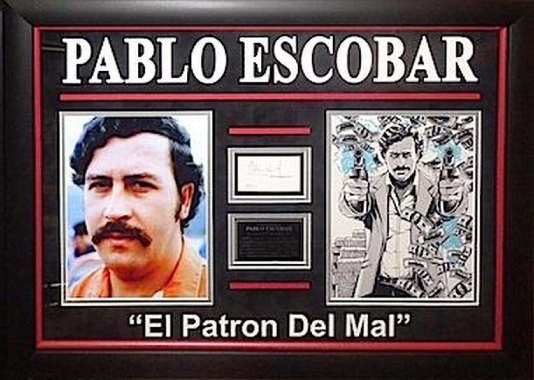Pablo Escobar Signature Cut Collage
