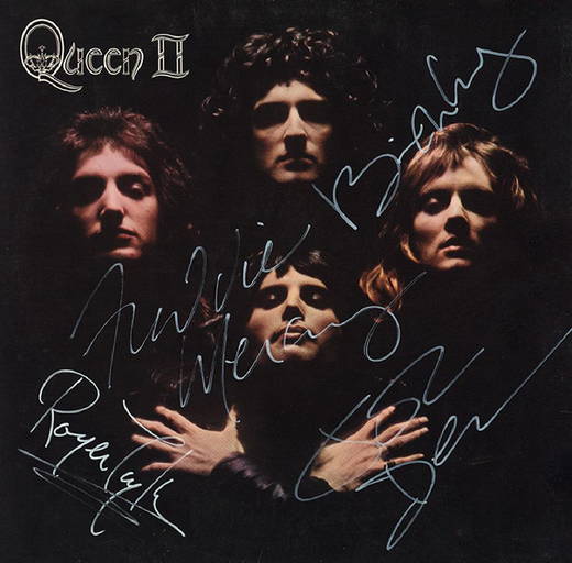 Queen Band Signed Queen Ii Album