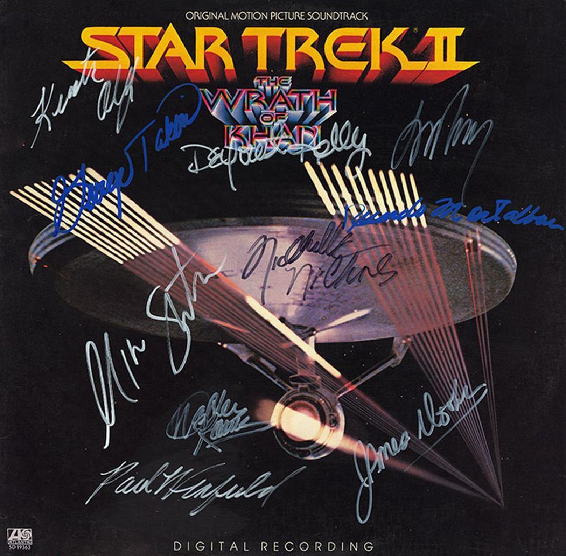 Star Trek Ii: The Wrath Of Kahn Cast Signed Movie