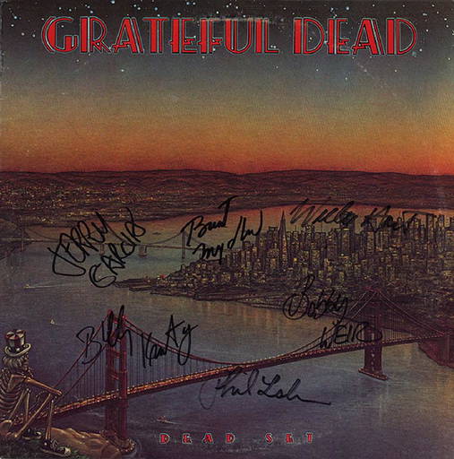 Grateful Dead Band Signed Dead Set Album