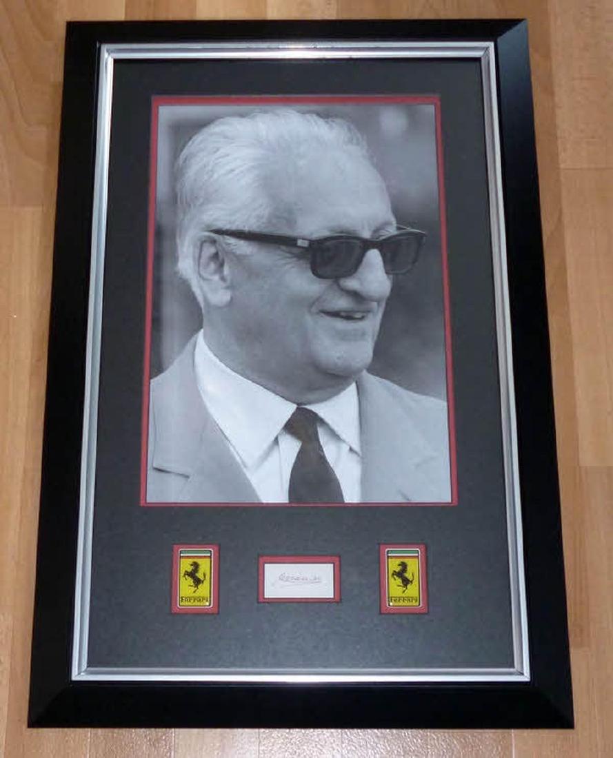 Enzo Ferrari Signed Photo - Feb 13, 2019 | High End Memorabilia in CA