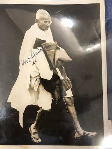 Gandhi Signed 8x10 Photo