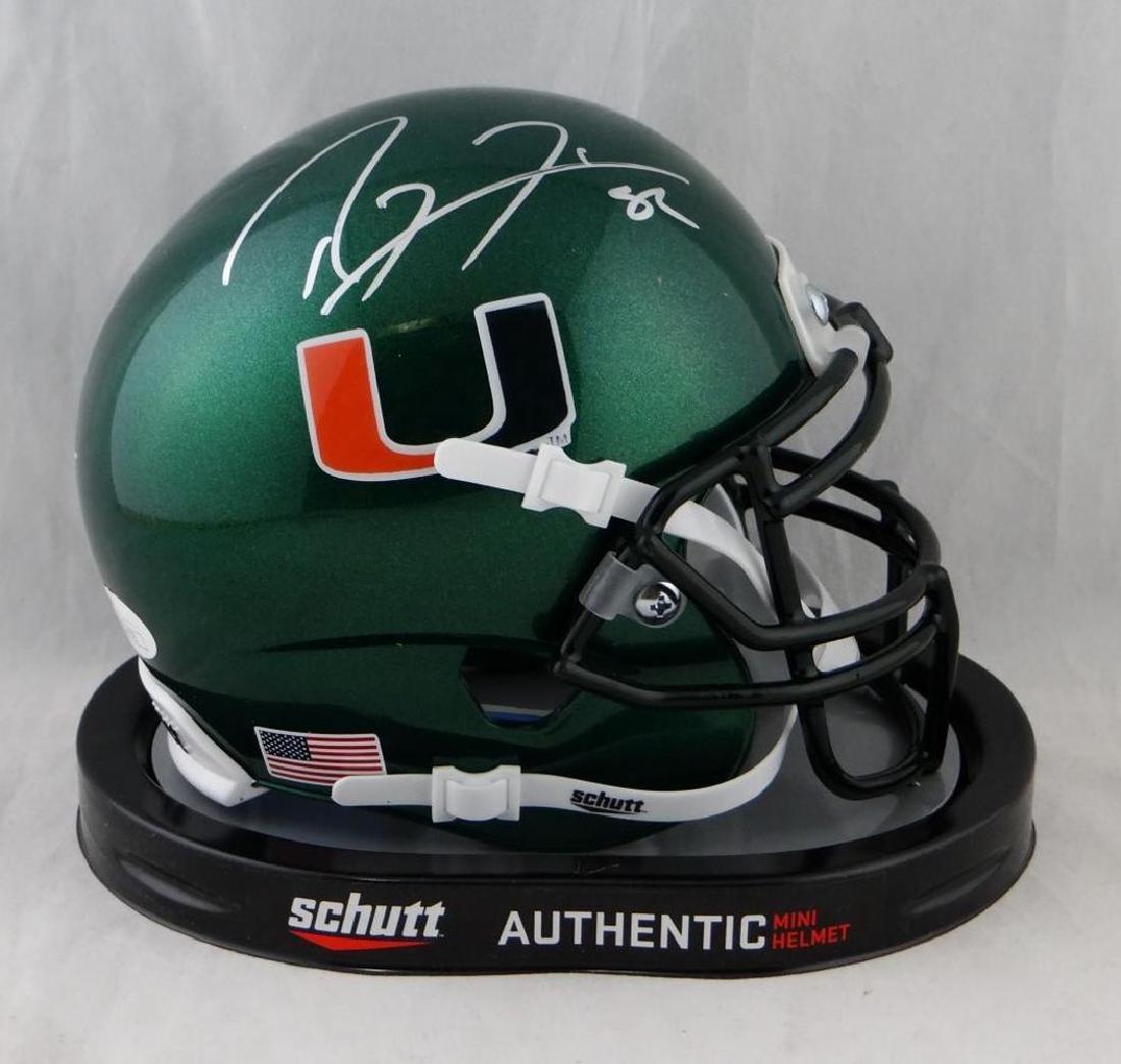 Jsa Authenticated Autographed Miami Hurricanes Green