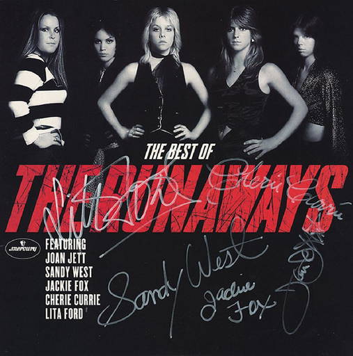 The Runaways Band Signed The Best Of The Runaways Album