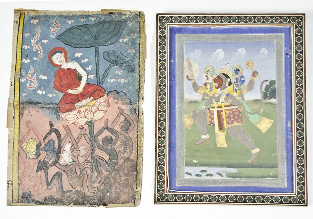 Pair of Two Burmese Icons (Buddhist)