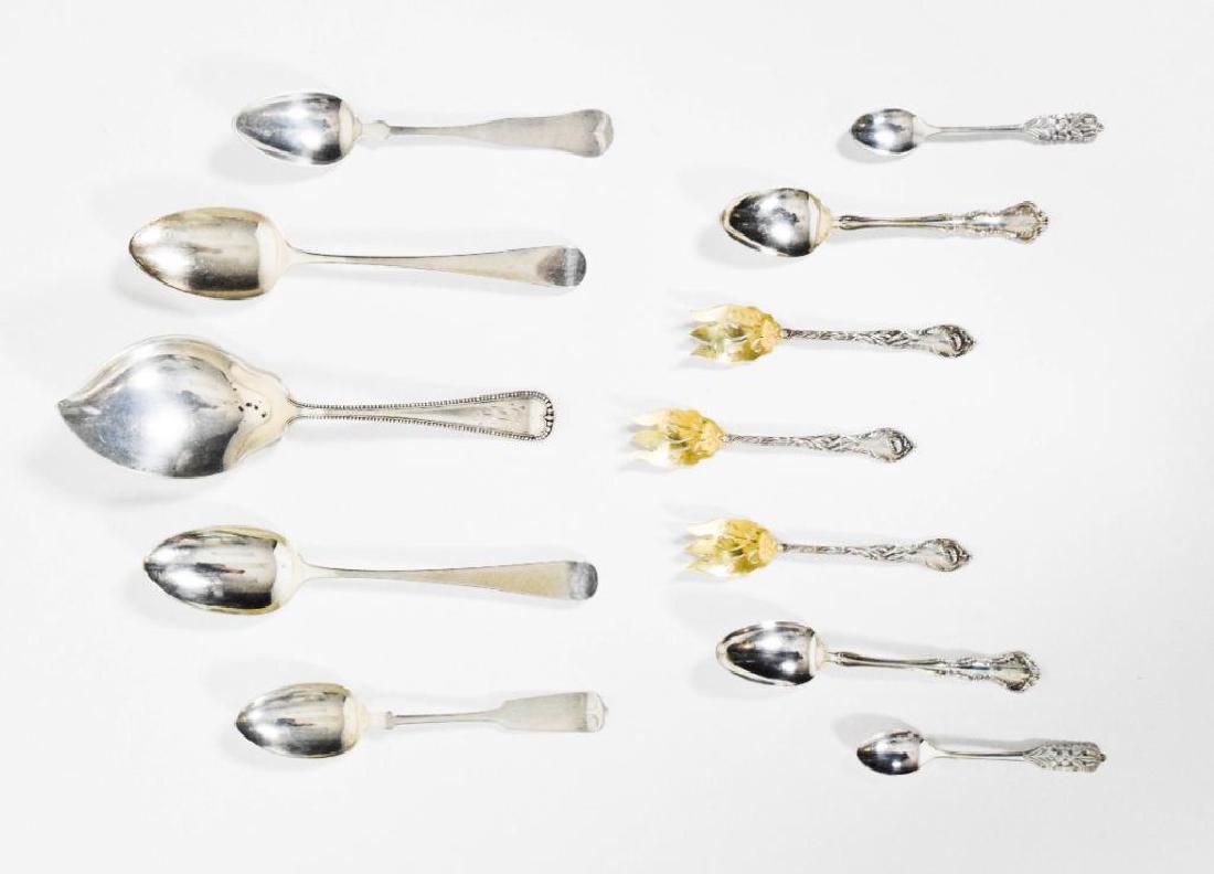 English, American and Peru Sterling Silver Spoons