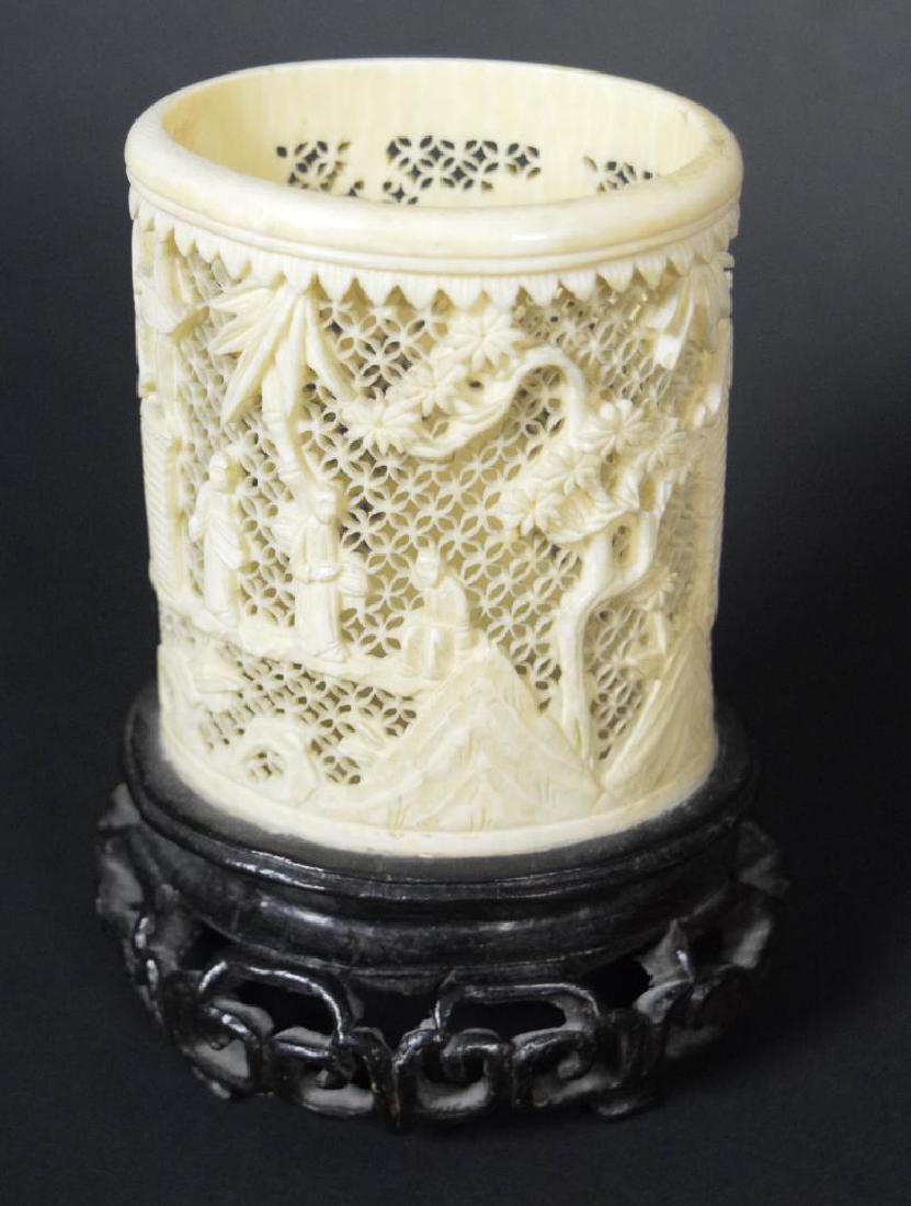 19th Century Chinese Bone Carving