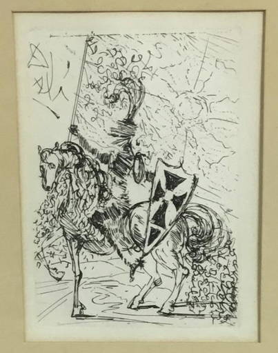 Salvador Dali Etching El Cid