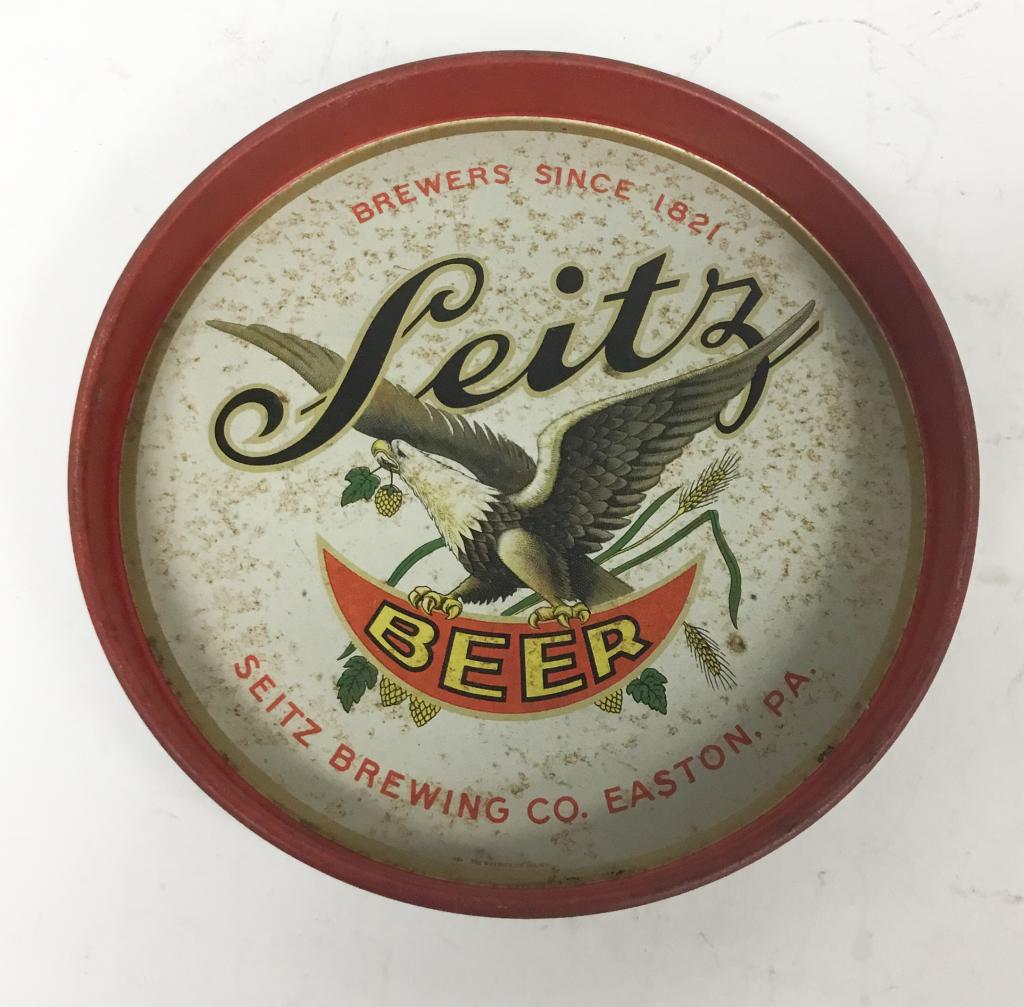 For Auction: Vintage Seitz Brewing Co. Metal Beer Tray (#0243) on Apr ...