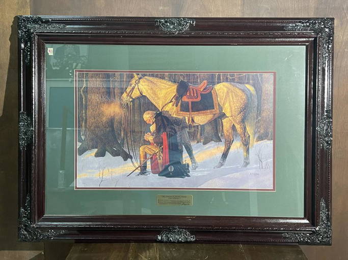 The Prayer At Valley Forge Print