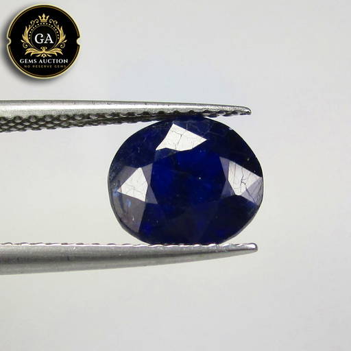 3.76 Ct Diffusion Deep Ink Blue Sapphire Loose Stone