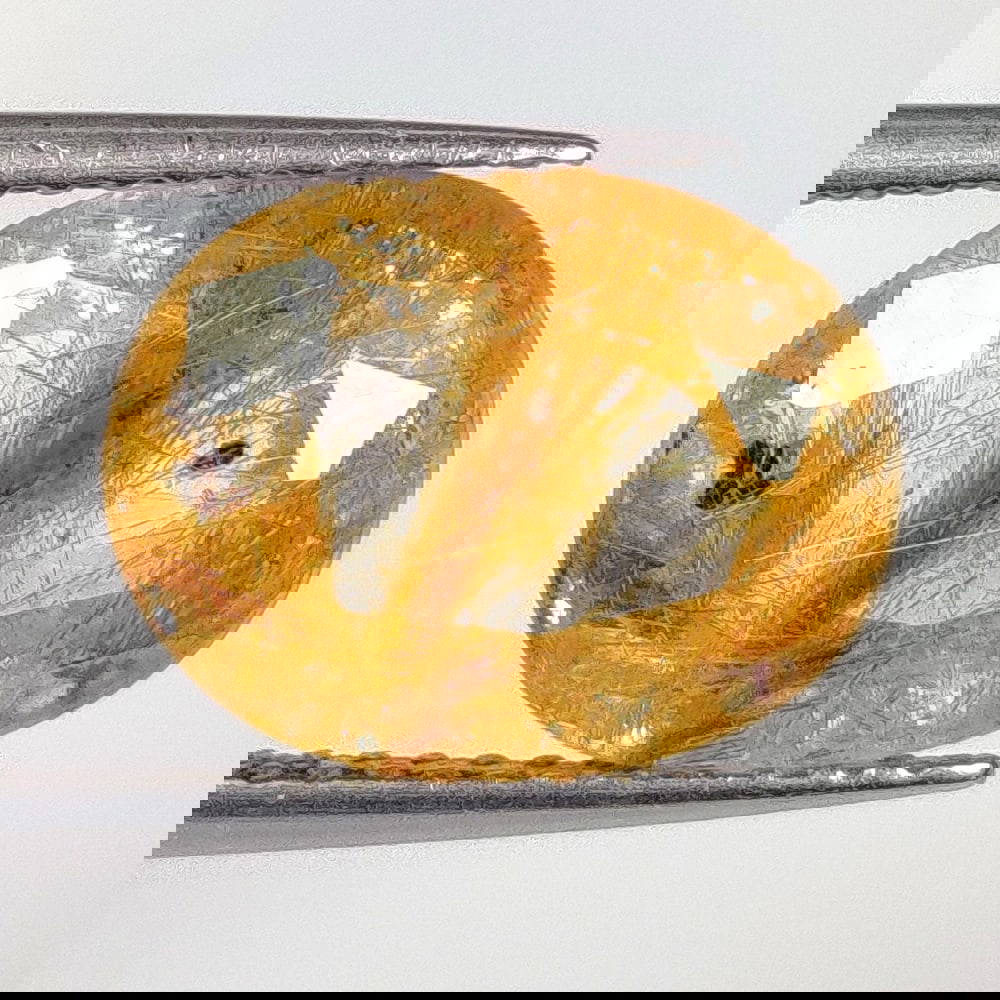 3.69 Ct Natural Rutile Quartz Oval Cut Auction