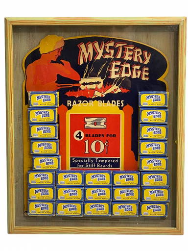 Mystery Edge Razor Blades Counter Top Store Display