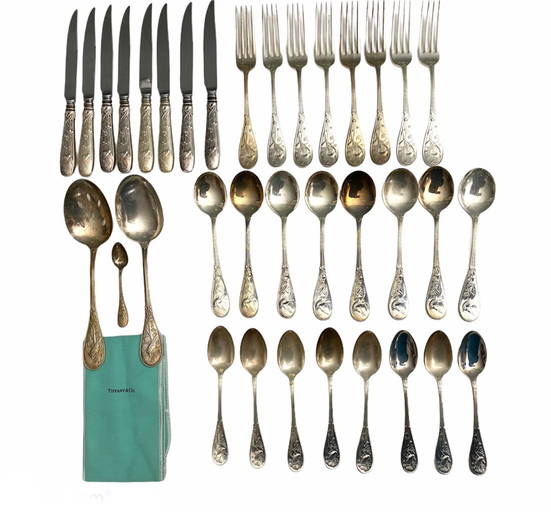Tiffany & Co. Audubon Pattern Sterling Silver Flatware