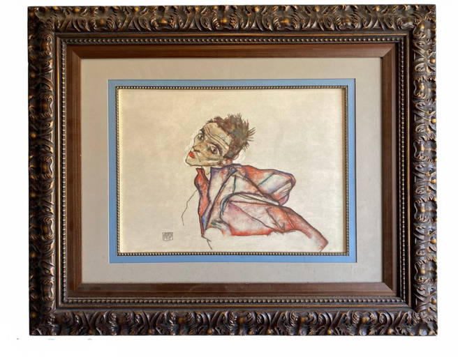 Egon Schiele Limited Edition Lithograph Max Jaffe 1969