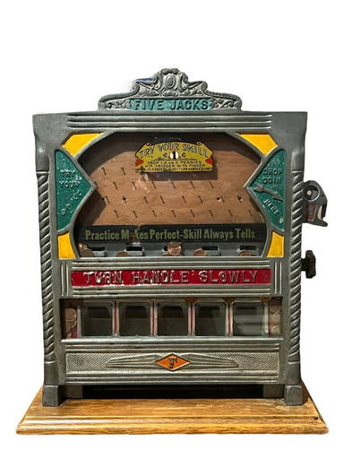 Five Jacks Penny Trade Stimulator Gambling Game With Keys