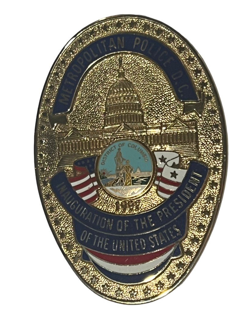 Official Dc Metropolitan Police Inauguration Badge With Enamel 1997 ...