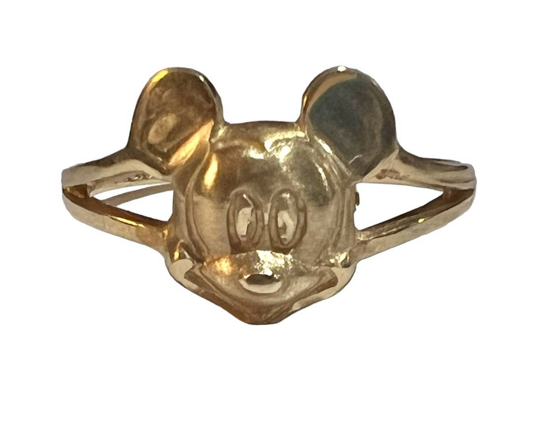14k Gold Official Disney Mickey Mouse Ring Auction