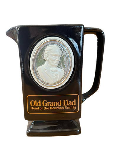Vintage Old Grand Dad Head Of The Bourbon Family Advertising Pitcher ...
