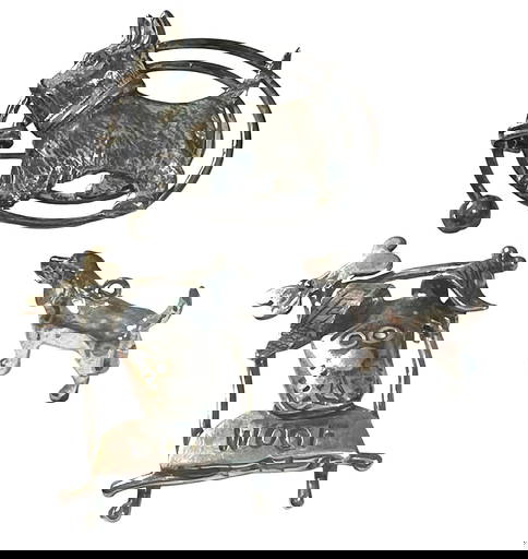 Lot Of 2 Sterling Silver Dog Brooches Including Scotty Dog And 1 ...