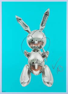 Signed Jeff Koons Kunsthaus Bregenz Poster