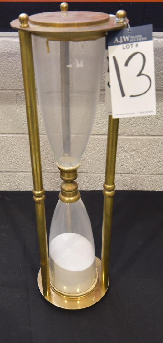 Large Brass Hour Glass