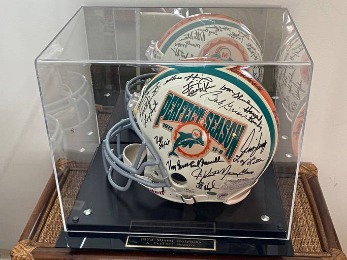 Certified 1972 Miami Dolphins Team Signed "the Perfect Season" Helmet ...