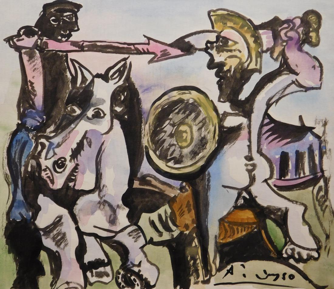 Pablo Picasso: Dueling Soldiers