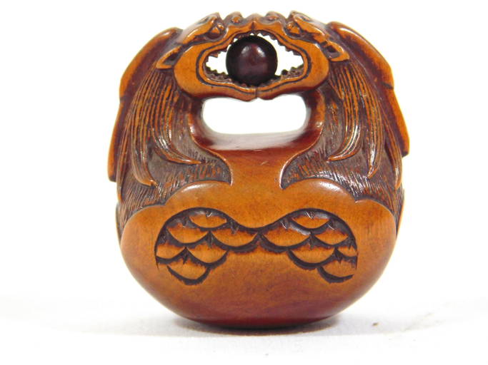 Netsuke Temple Block (Mokugyo) (#0043) on Jan 04, 2023 | 500 Gallery in MA