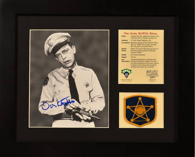 Signed "barney Fife" With Deputy Mayberry Patch