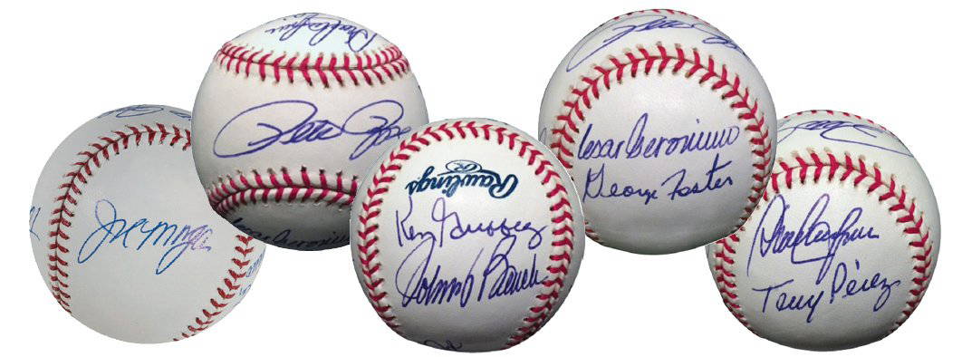 Reds Big Red Machine Signed Starting 8 Ball