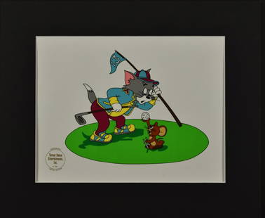 Tom And Jerry Hole In One Golf Animation Art Sericel