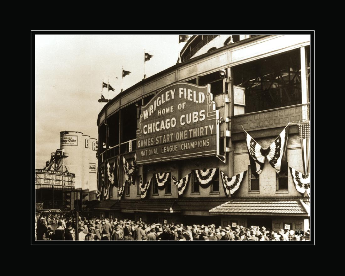 Vintage Wrigley Field Archival Photo