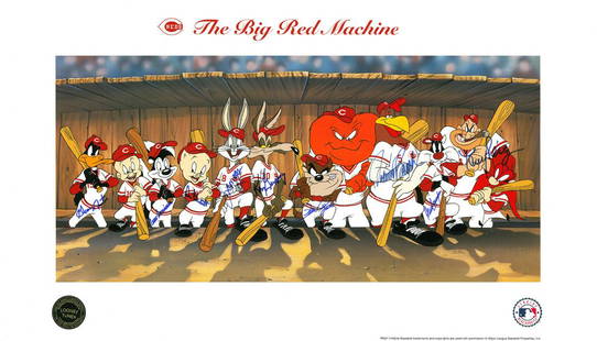 Reds Big Red Machine Signed Starting 8 Ball