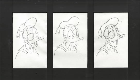 Original Donald Duck Drawing By Dick Ruhl.