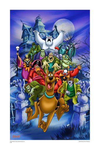 Scooby Doo And The Monsters Fine Art Lithograph