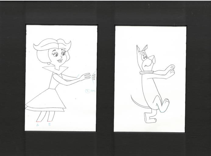 Jetsons Original Production Drawings Jane & Astro
